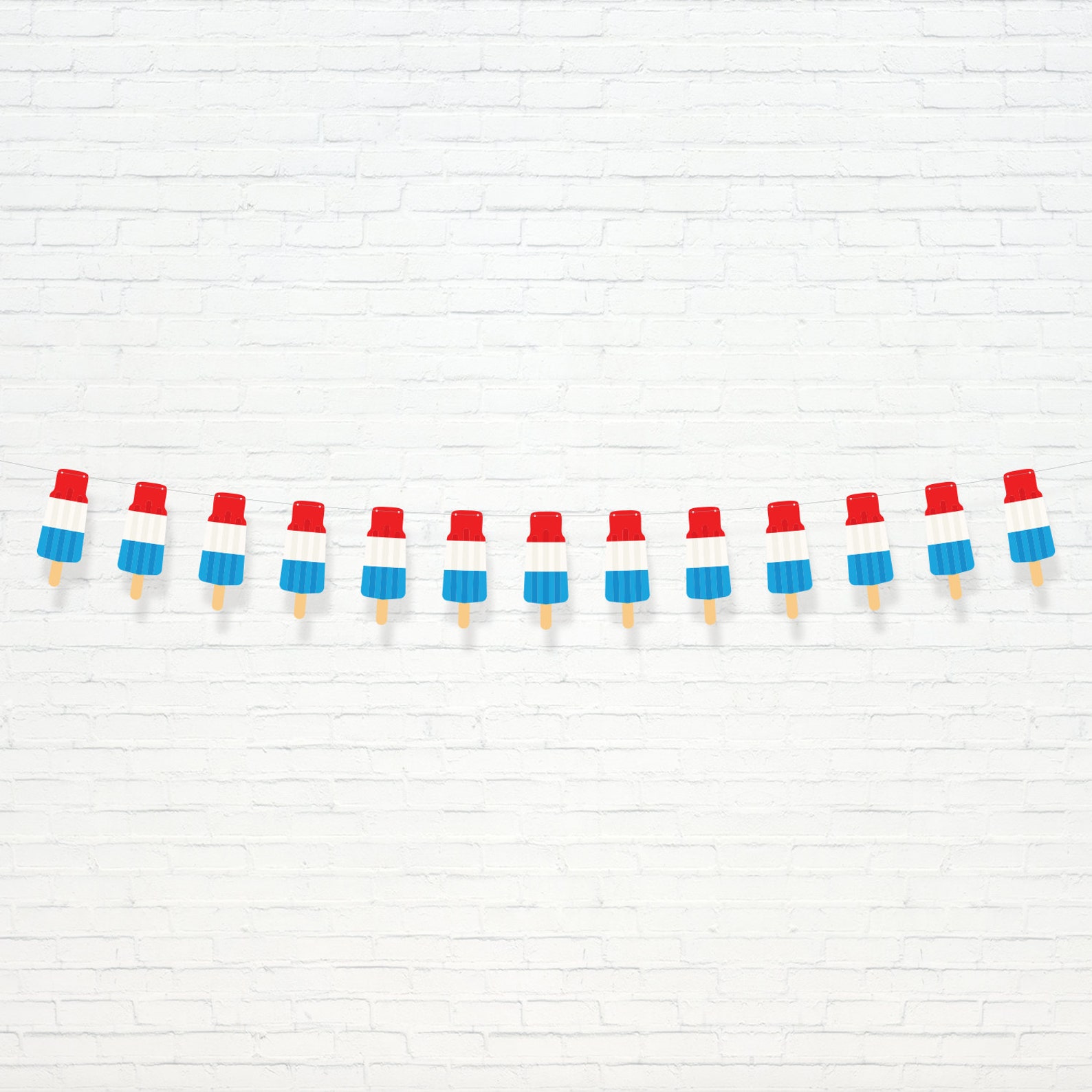 Rocket Popsicle Banner Printable Summer Firecracker Popsicle - Etsy