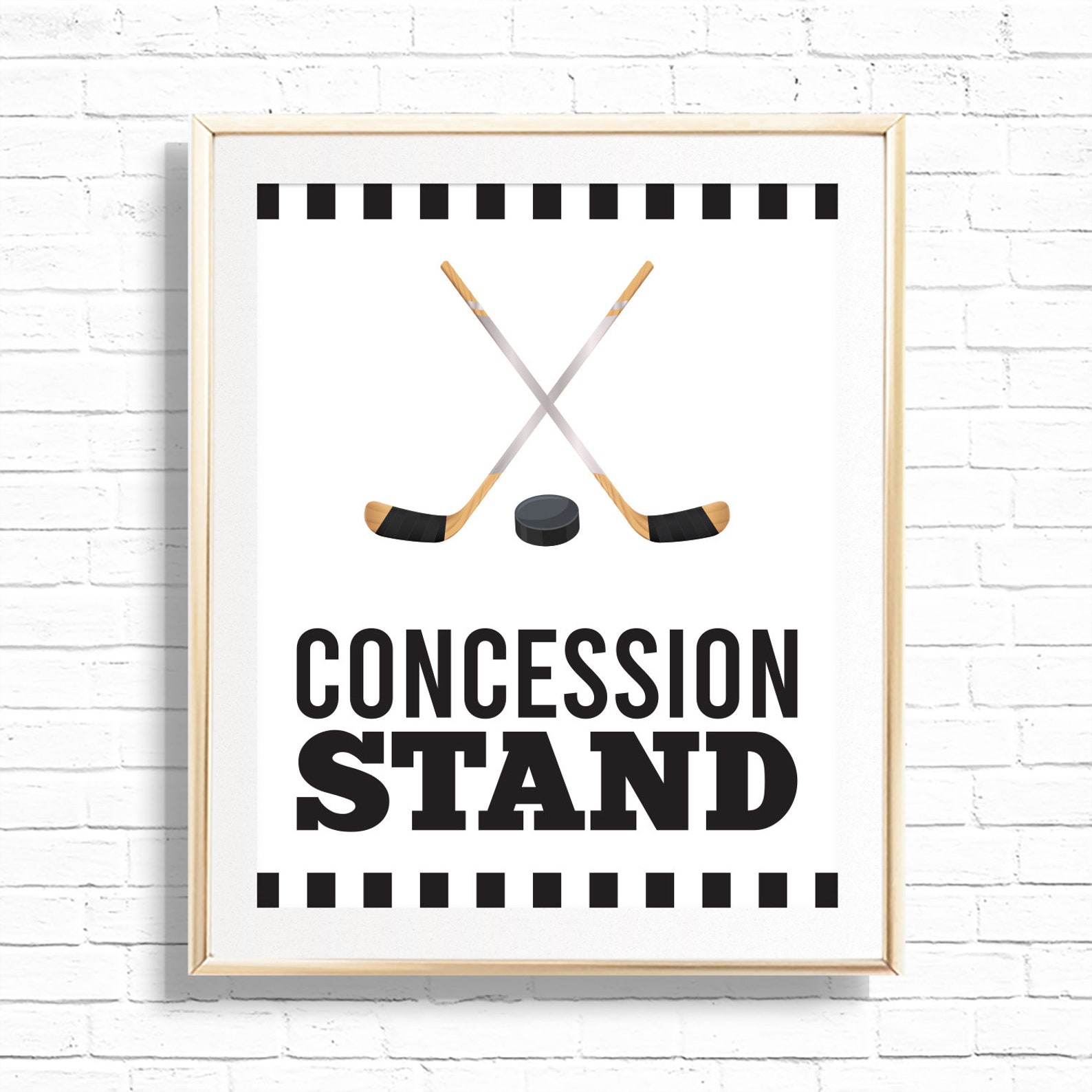 Hockey Concession Stand Sign - Printable the Great One First Birthday ...