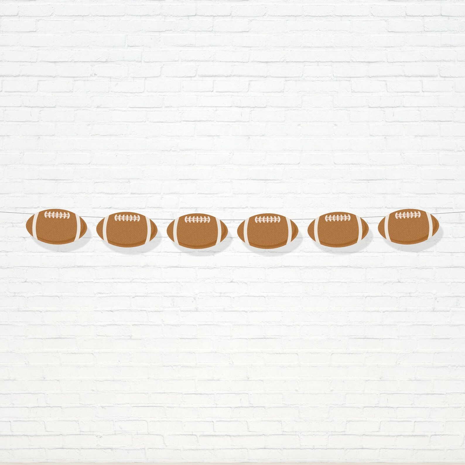 Football Banner - Printable Super Bowl Party Flag Bunting Banner ...