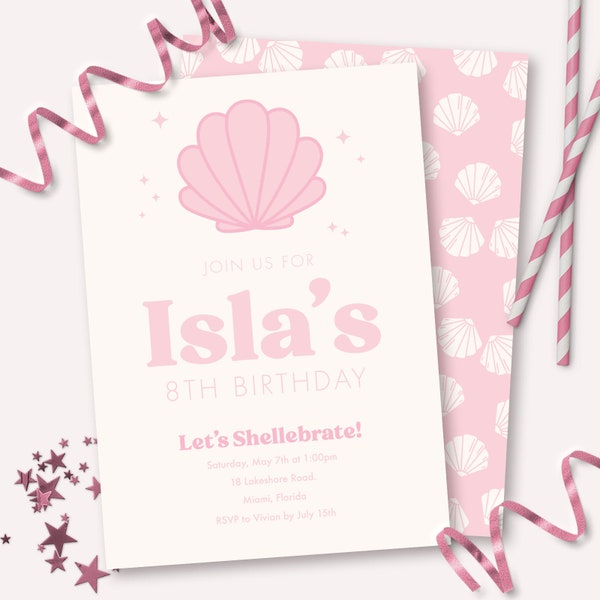 Seashell Invitations - Etsy