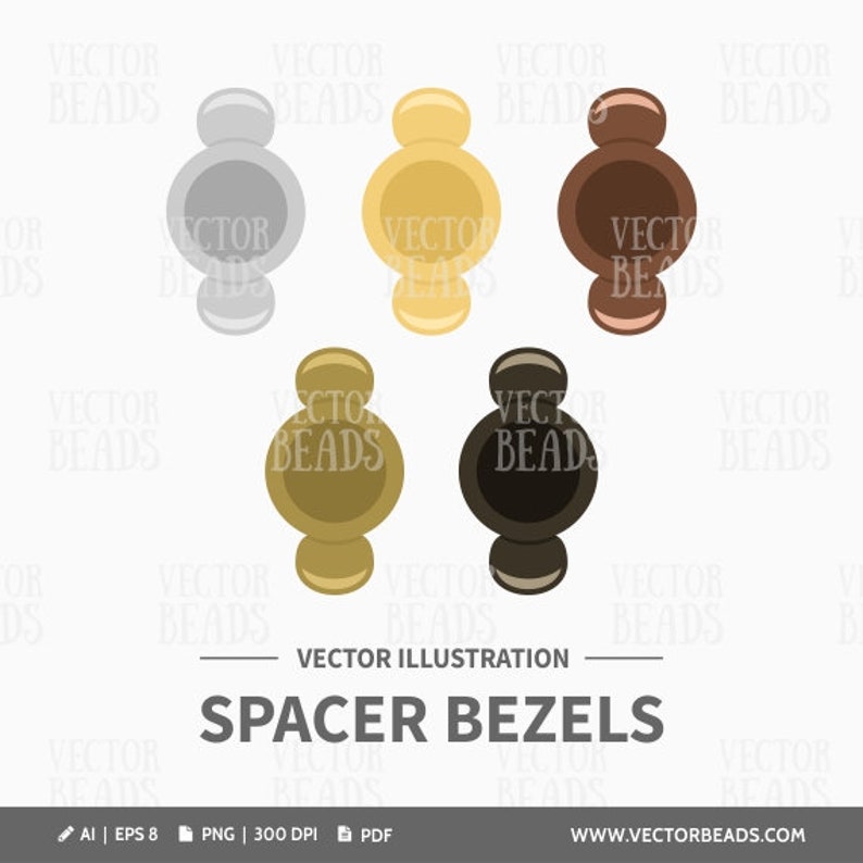 Vector Illustration of Spacer Bezels - Instant Download - Etsy