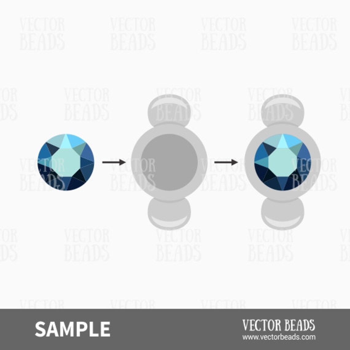 Vector Illustration of Spacer Bezels - Instant Download - Etsy