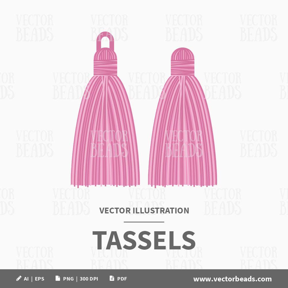 Tassels Vector Illustration - Etsy