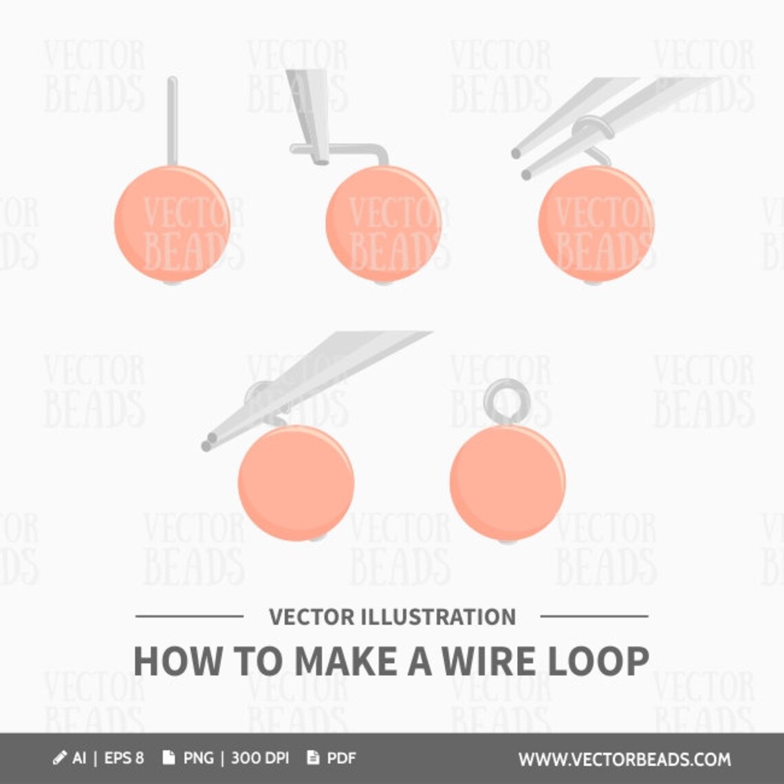 How to Make A Wire Loop Vector Illustration Instant Download - Etsy