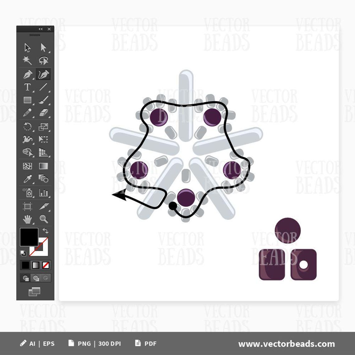 Vector Clipart Pack of Minos Beads - Instant Download - Etsy