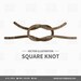 Vector Illustration of Square Knot - Instant Download - Etsy
