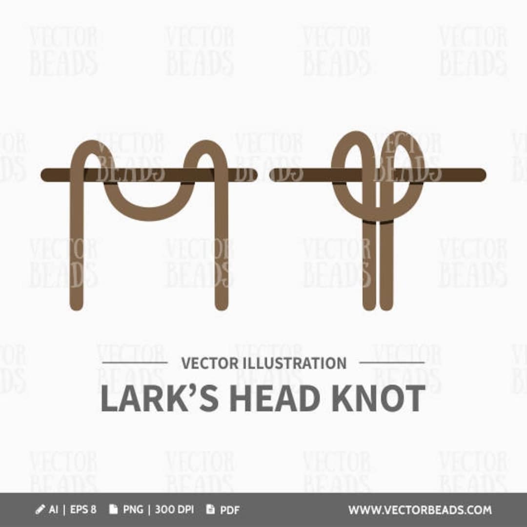 Lark's Head Knot Vector Illustration Instant Download - Etsy