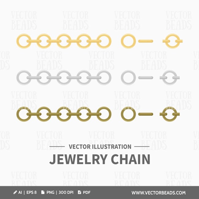 Gold Chain Link Vector
