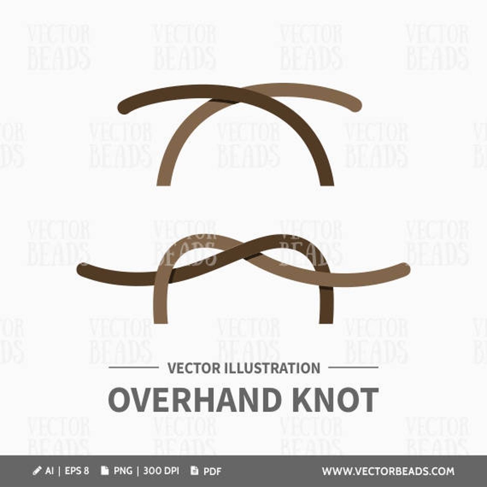 Overhand Knot Vector Illustration Instant Download - Etsy