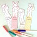 Printable ANIMAL BOOKMARKS to Color! - Digital File- Instant Download ...