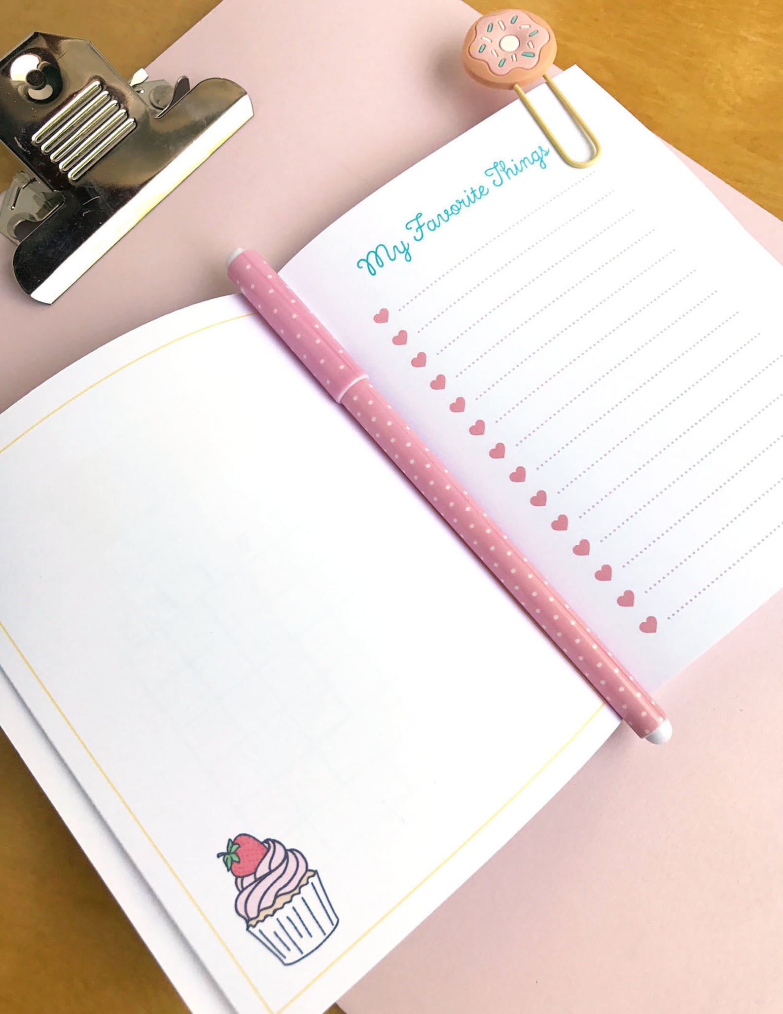 Cupcake JOURNAL Printable- Instant PDF Download- Girls, Diary ...