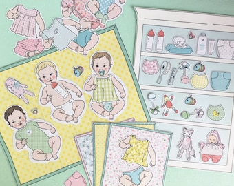 Printable BABIES Play Set PDF Instant Download Pretend Play - Etsy