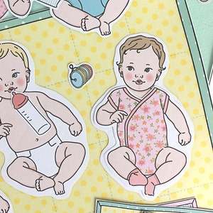 Printable BABIES Play Set -PDF Instant Download- Pretend Play, Stickers ...