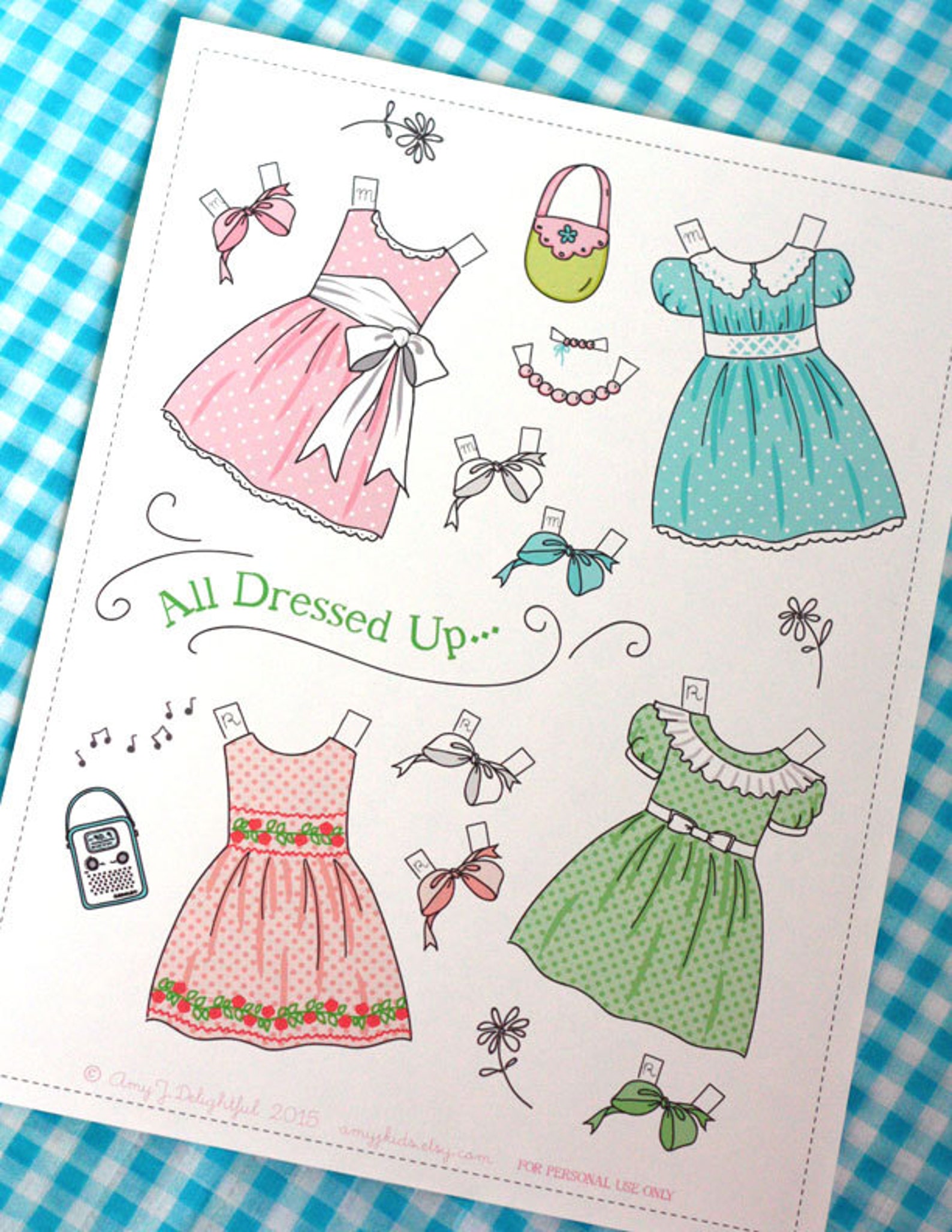 Sadie & Elsie Printable Paper Dolls PDF Instant Download - Etsy Denmark