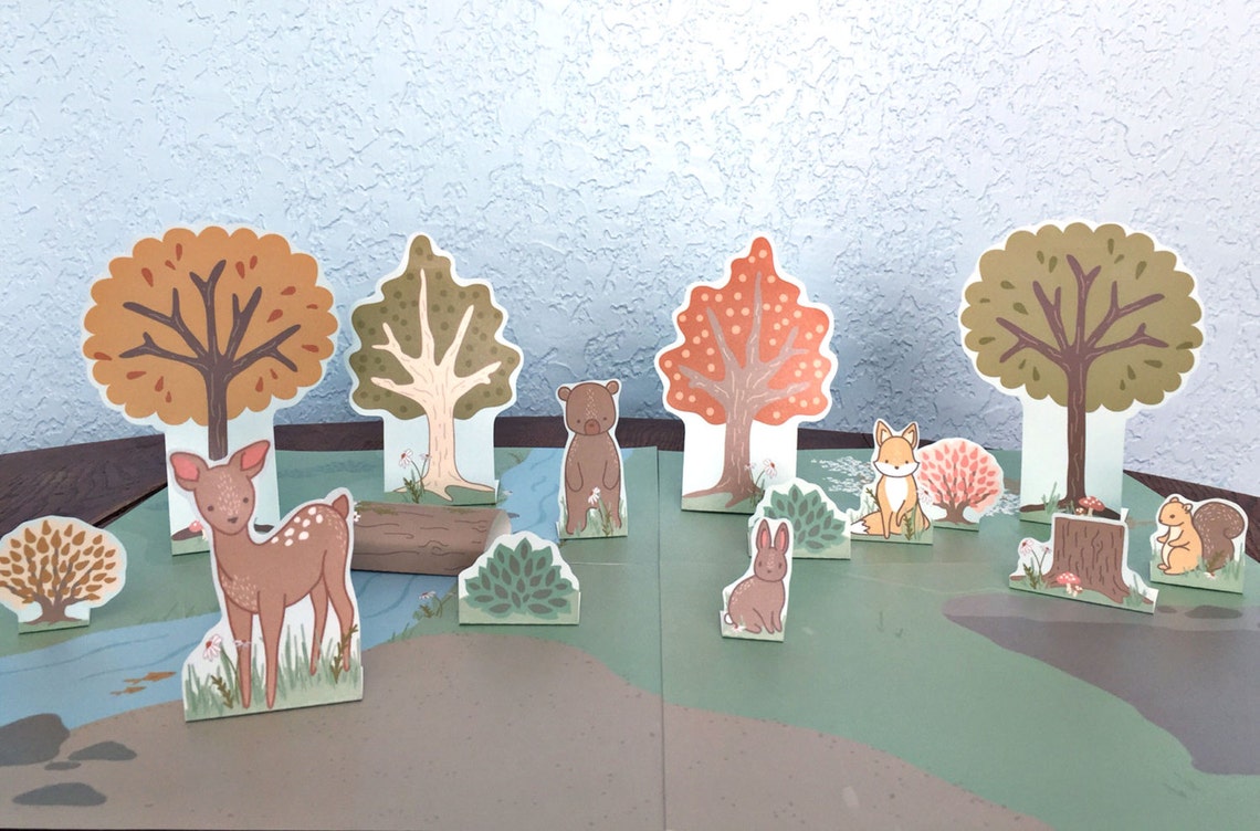 Printable Delightful Forest Play Set Instant PDF Download Woodland ...