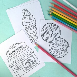 On-the-go MINI COLORING PAGES for Girls - Digital File- Instant ...
