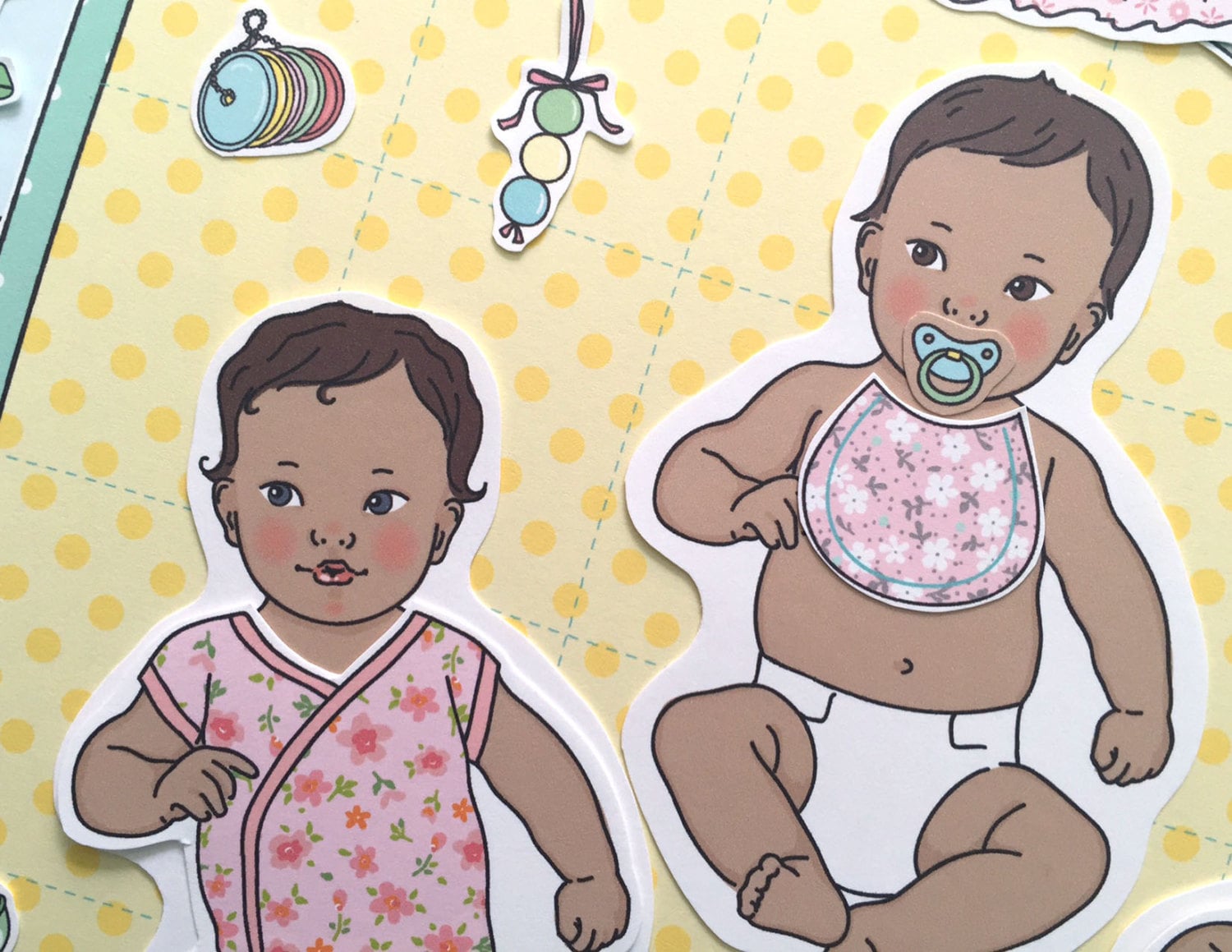 Printable BABIES Play Set (darker Skin)-pdf Instant Download- Pretend ...