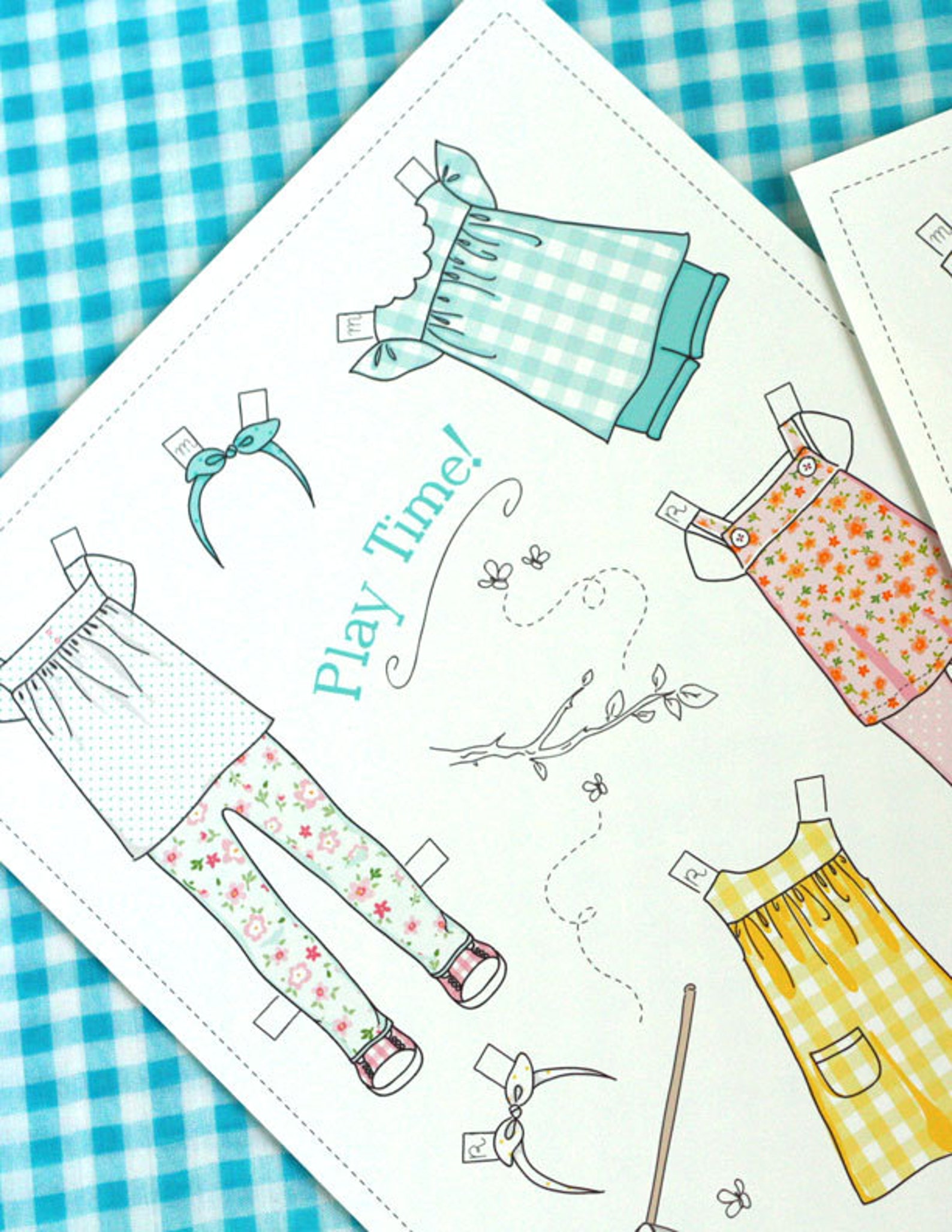 Sadie & Elsie Printable Paper Dolls PDF Instant Download - Etsy Canada