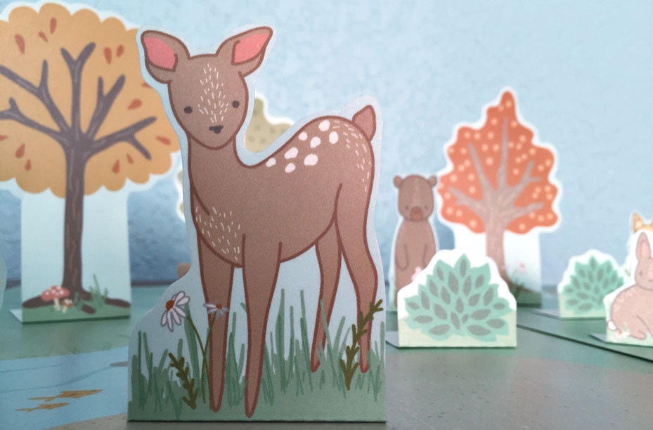 Printable Delightful Forest Play Set- Instant PDF Download- Woodland ...