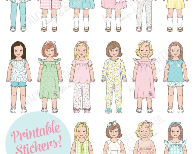 Printable BABIES Coloring Page Digital File Instant Download-baby Dolls ...