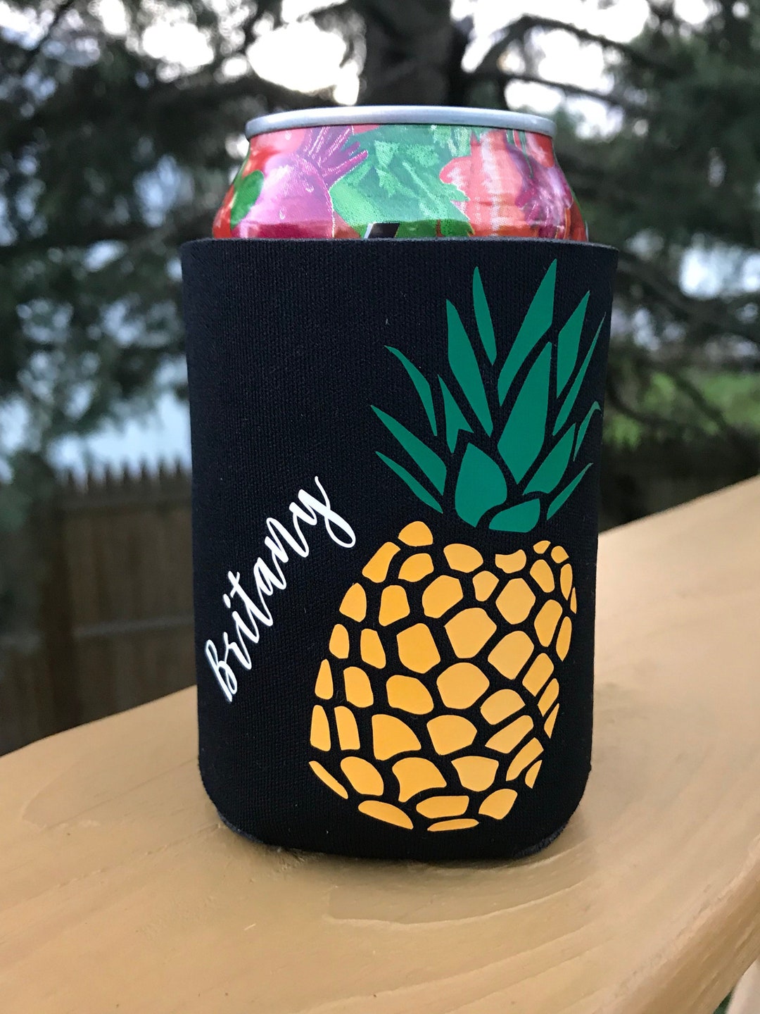Personalized Pineapple Can Cooler, Pineapple, Gift, Party, Favor ...