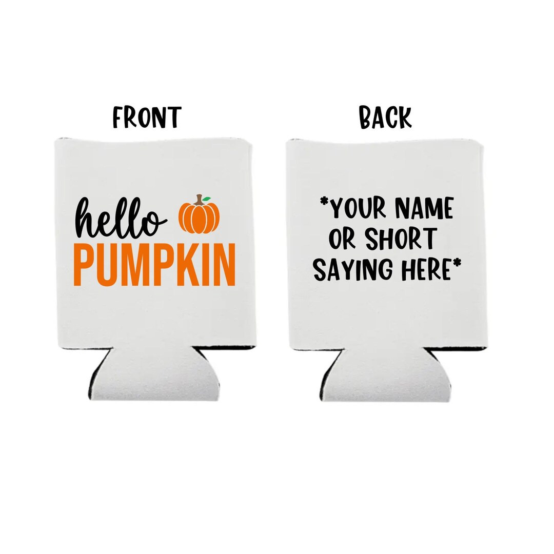 Personalized Pumpkin Can Cooler, Pumpkin Beer, Pumpkin, Fall Drinks ...