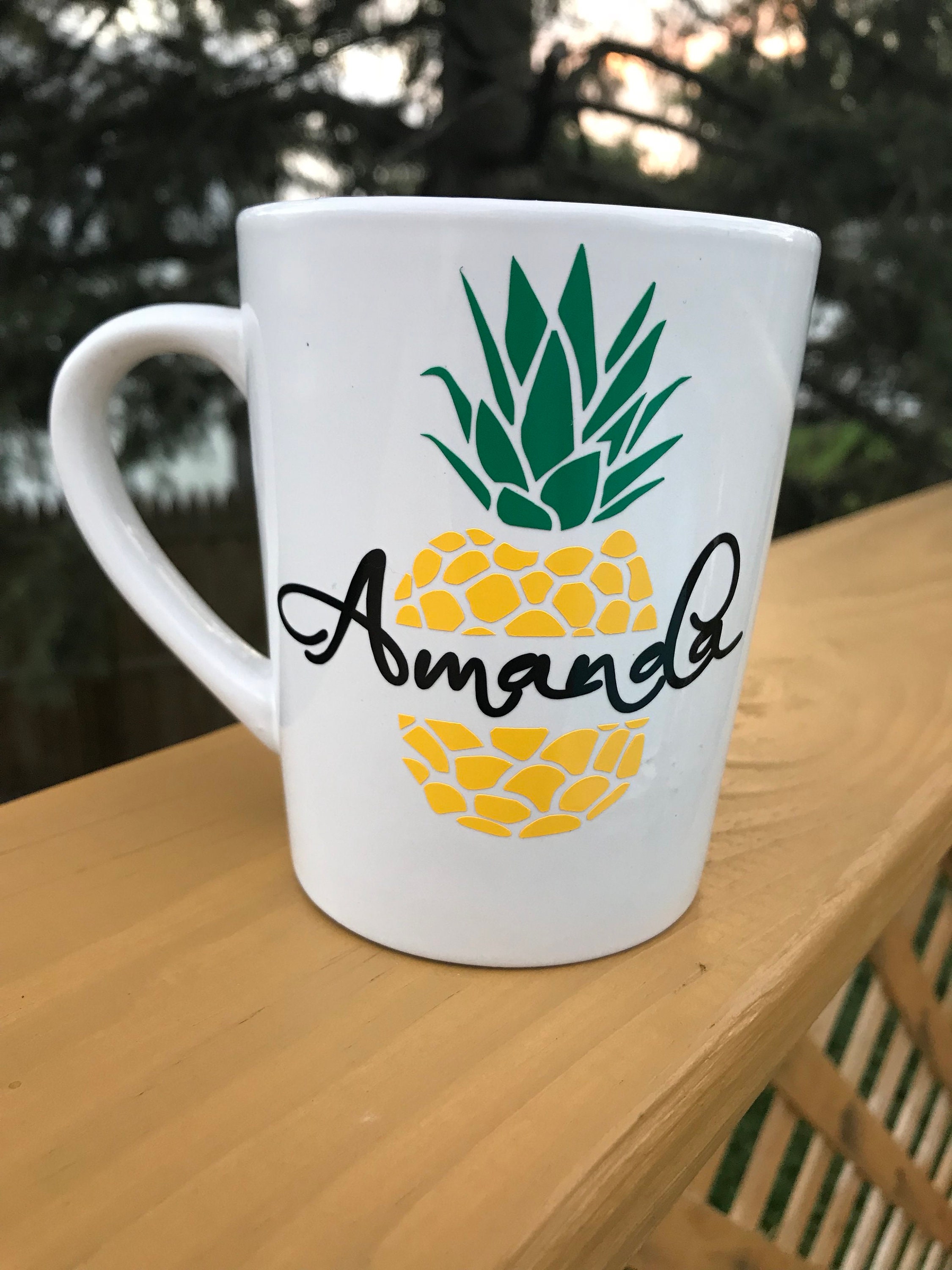 Personalized Pineapple Mug Pineapple Mug Pineapple Gift | Etsy