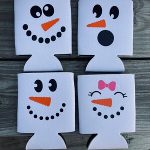Snowman Can Cooler, Snowman, Party, Favor, Christmas, Stocking Stuffer ...