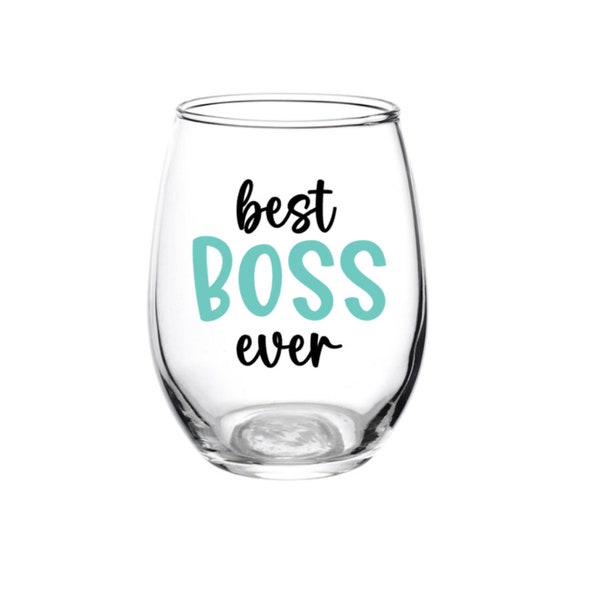 Boss Lady Wine Glass - Etsy