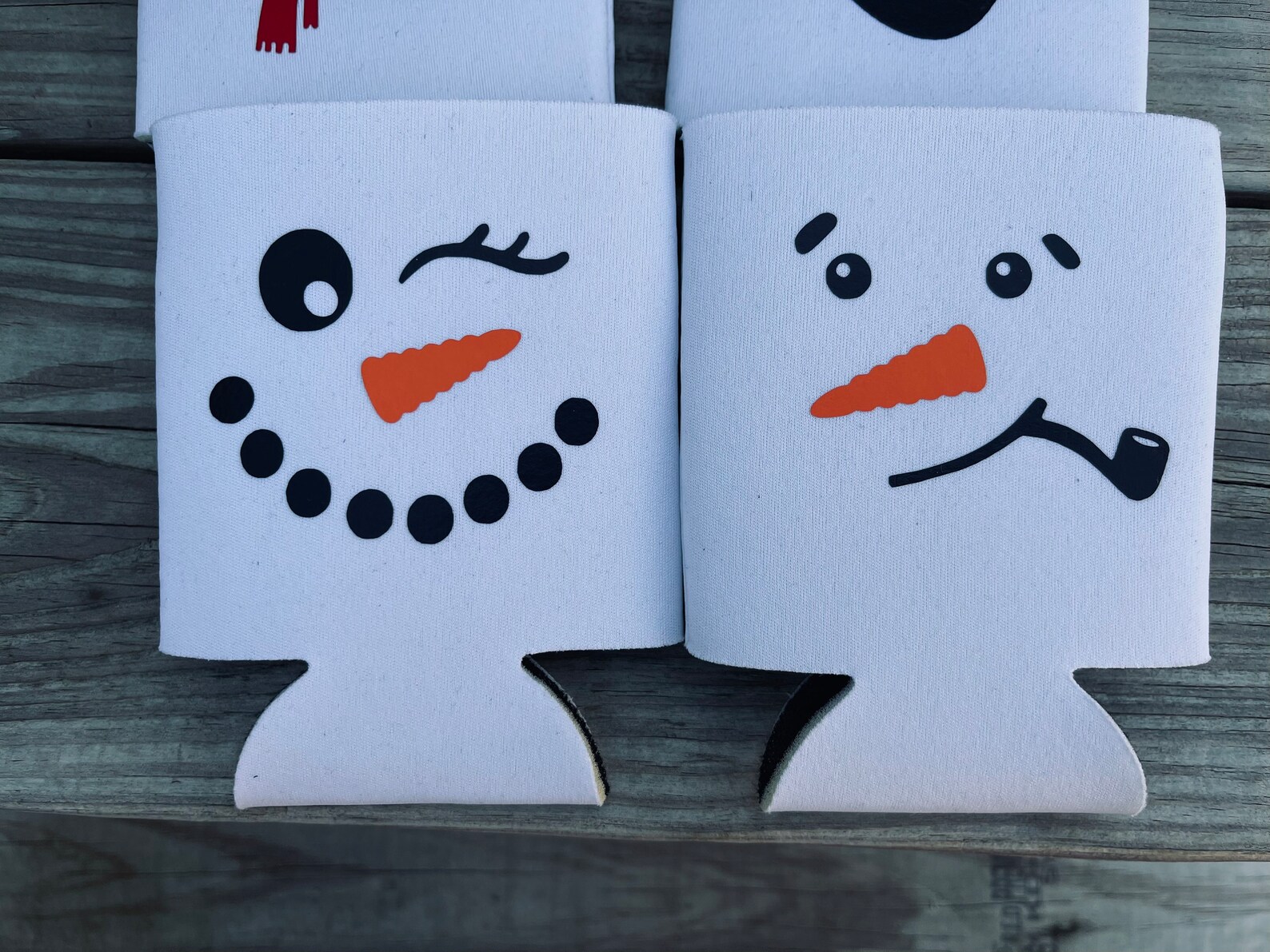 Snowman Can Cooler, Snowman, Party, Favor, Christmas, Stocking Stuffer ...