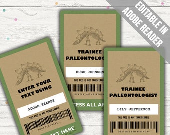 Dinosaur Badge Party - Etsy