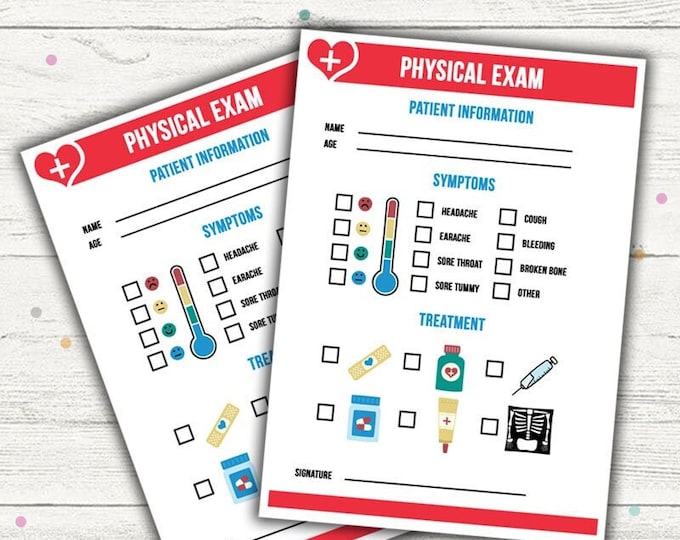 Doctors and Nurses Pretend Play Patient Report Form for Imaginative ...