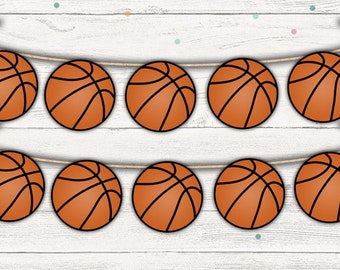 Banderines Cumpleaños Baloncesto. Guirnalda Fiesta Cumpleaños | Etsy