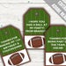 Football Party Favor Tags. Football Thank You Tags. Football Birthday ...