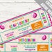 Candy Birthday Invitation Template (candy Party Ticket). Editable PDF ...
