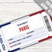 Surprise Trip Paris Ticket Template. Printable Paris Boarding Pass ...