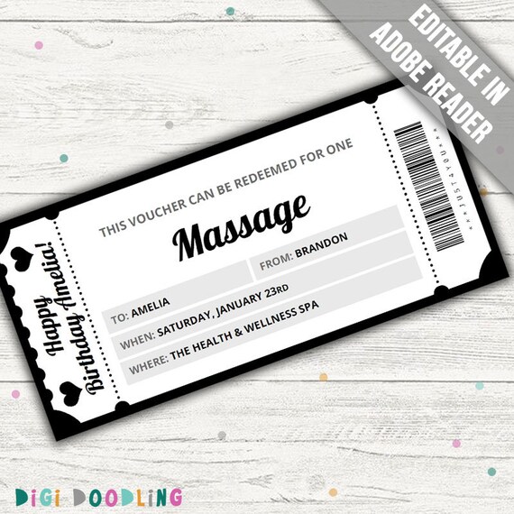 Massage Gift Certificate Ideas