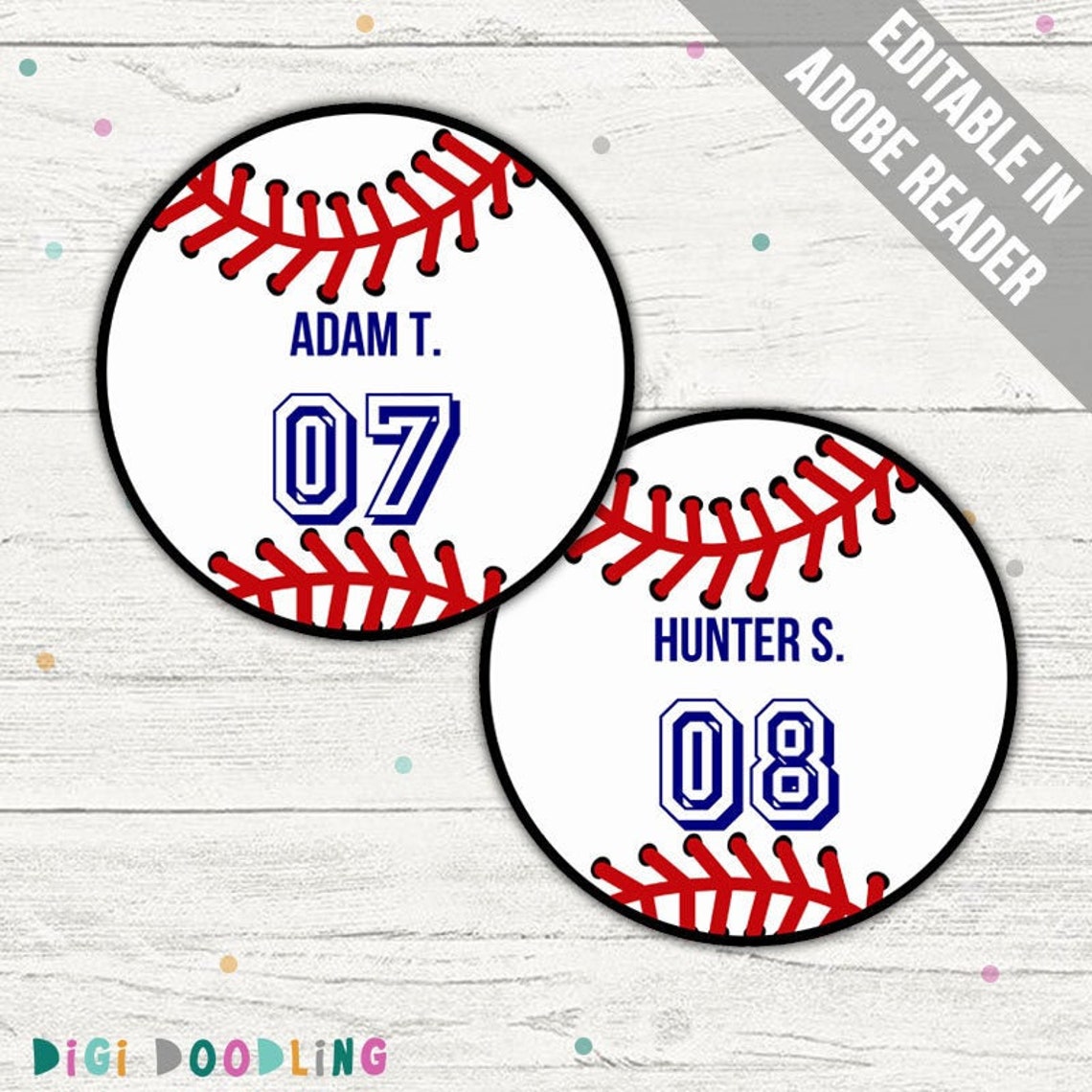 Baseball Tags baseball Party Favor Tags/ Baseball - Etsy