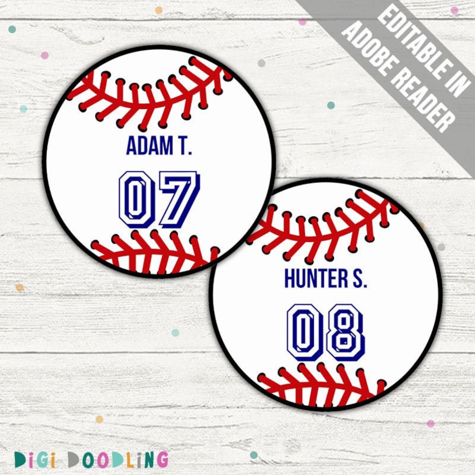 Baseball Tags baseball Party Favor Tags/ Baseball - Etsy