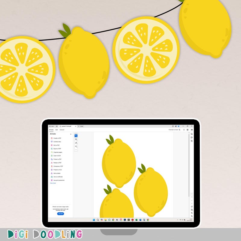 Lemon Garland - Etsy
