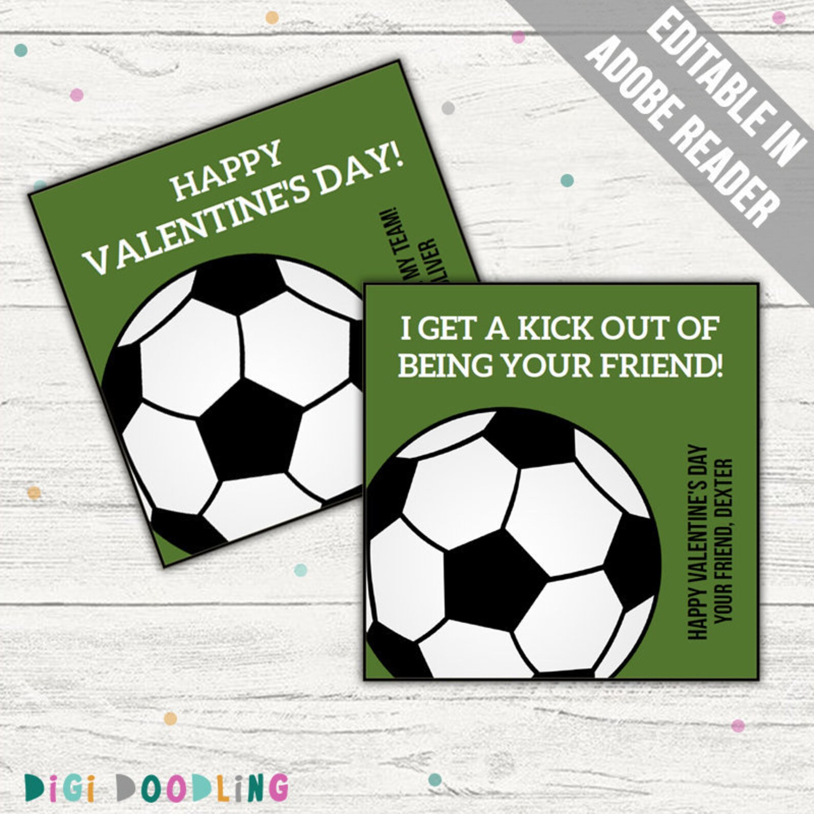 Soccer Classroom Valentine. Soccer Valentine's Card for Kids. Valentine ...