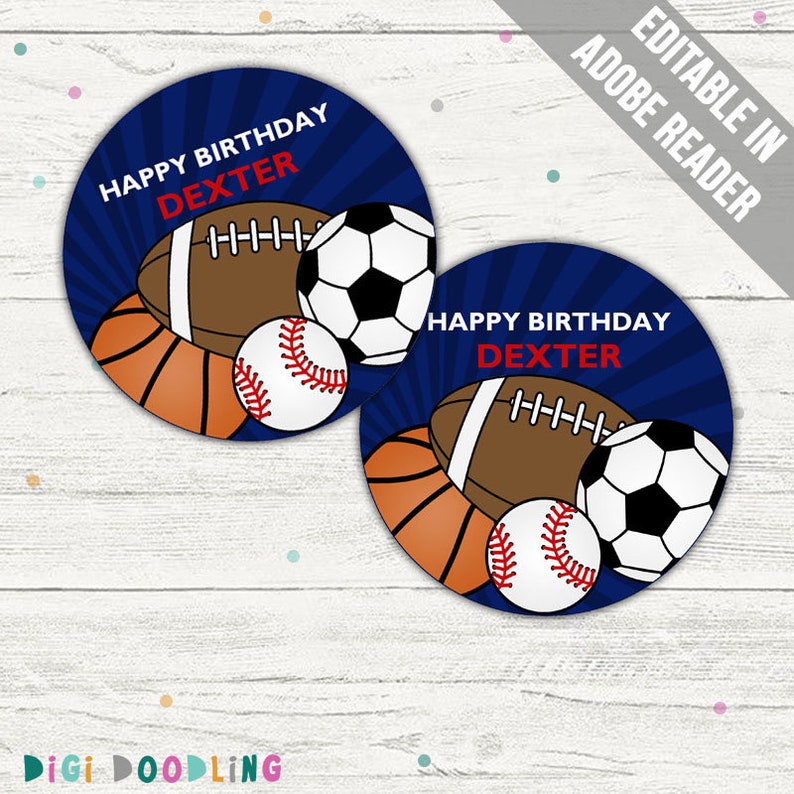 Printable Sports Centerpiece. All Star Sports Party Decor. - Etsy UK