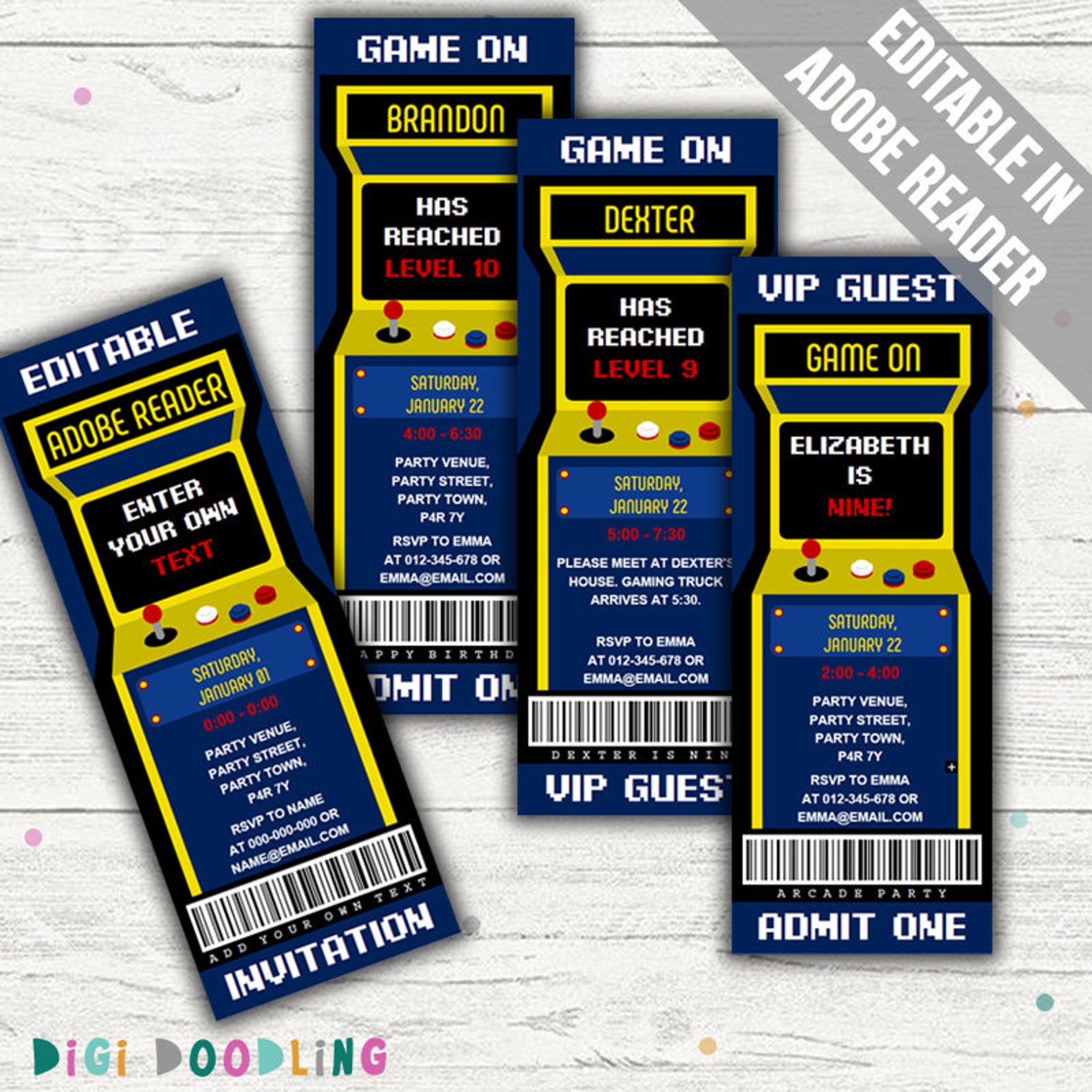 Arcade Theme Birthday Party arcade Party Decorations and - Etsy