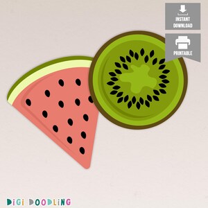 Printable Tropical Fruit Banner: Summer Party Decor (digital Download ...