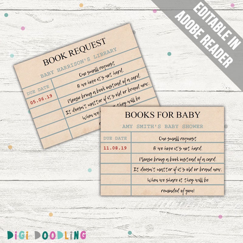 Library Themed Baby Shower Baby Book Request. Library Theme Baby Shower ...
