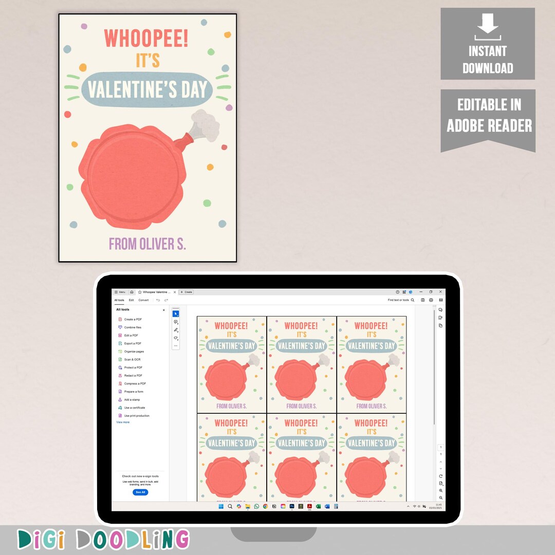 Whoopee It's Valentine's Day Card for Class. Whoopee Cushion Valentine ...