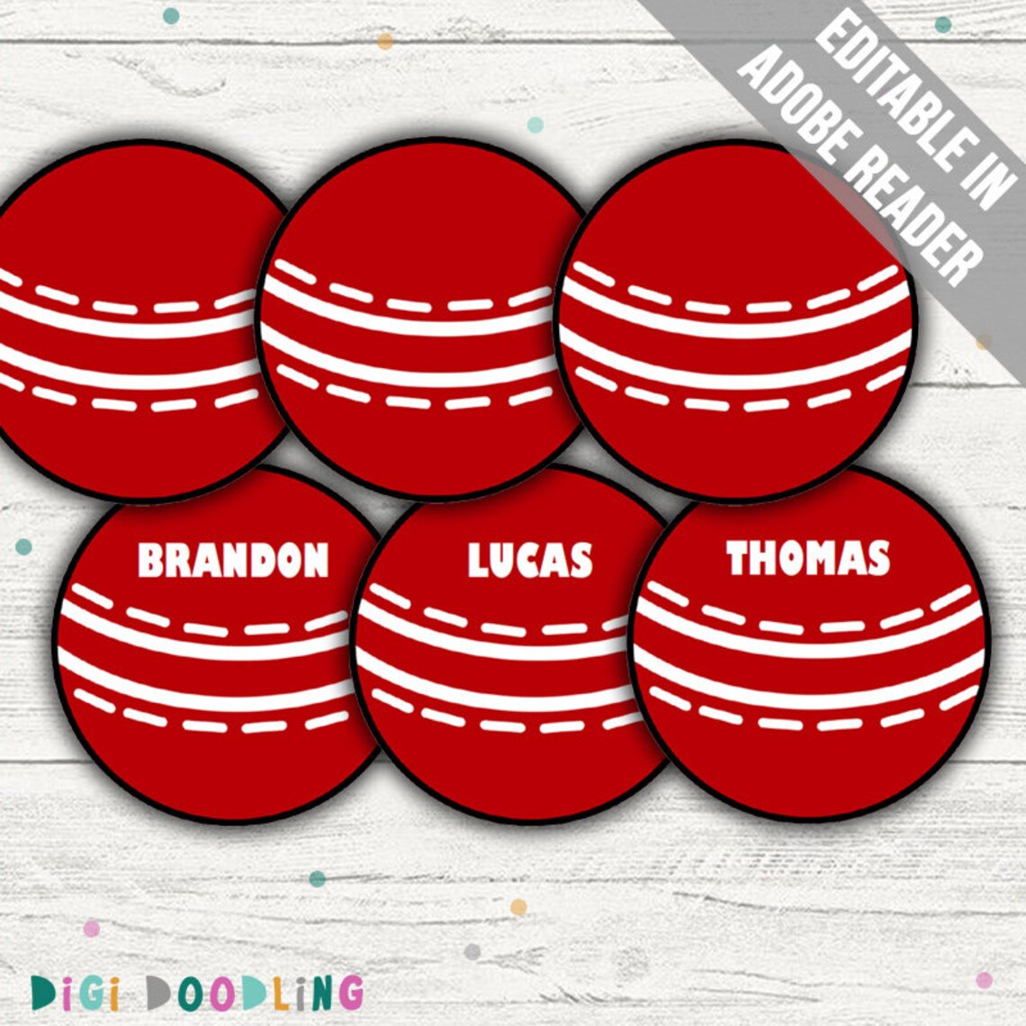Cricket Tags cricket Party Decor. Printable PDF EDITABLE. | Etsy