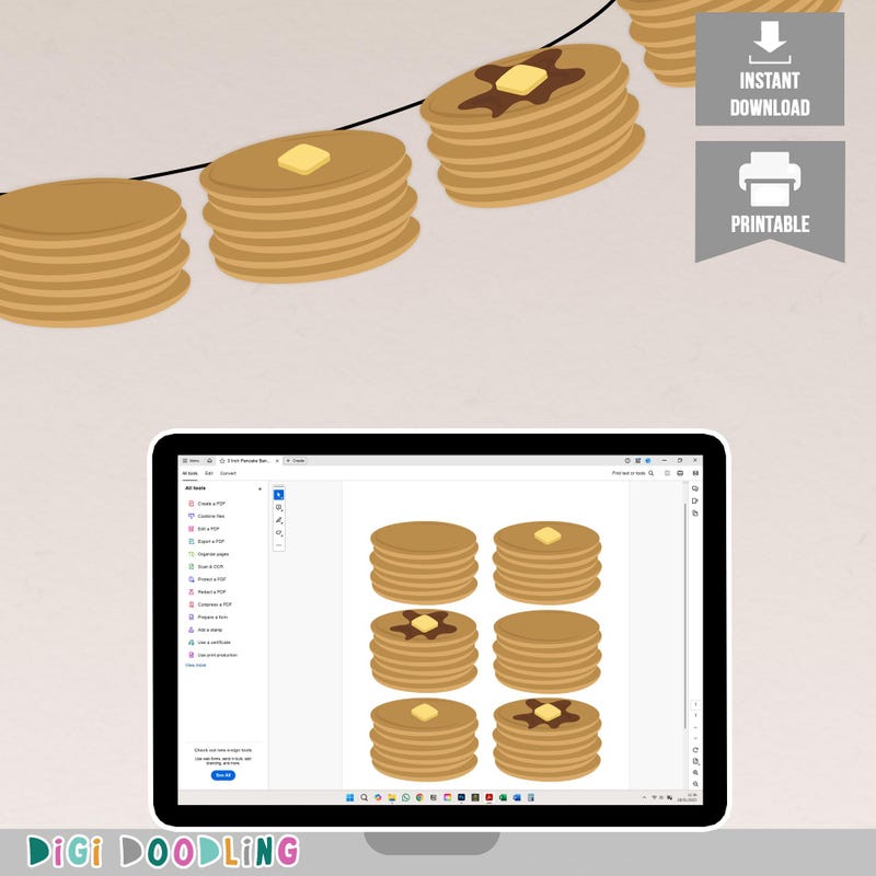 Pancake Breakfast Garland - Etsy