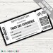 Racing Ticket Template. Track Experience Day Ticket. Driving Experience ...