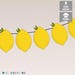 Lemon Banner Printable: Summer Party Garland (digital Download) - Etsy